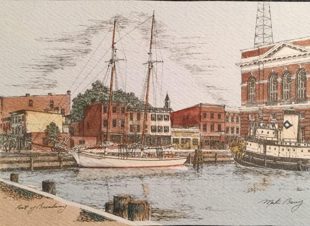 Foot of Broadway, Baltimore | Martin Barry Art Baltimore, Maryland
