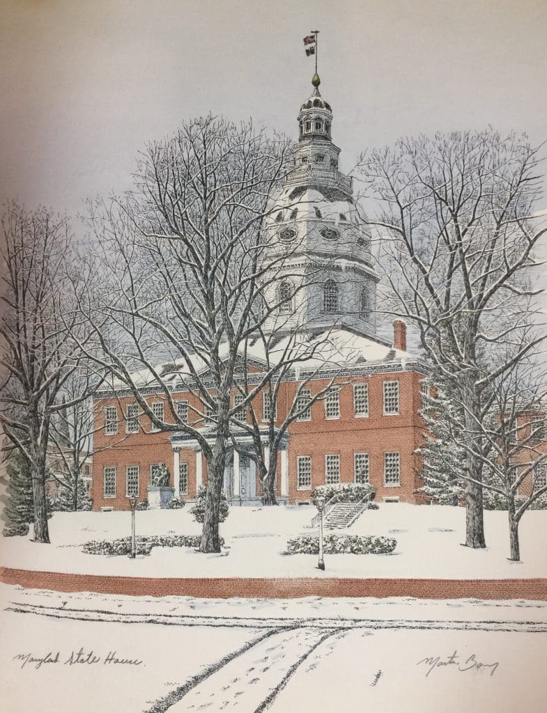 State House, Annapolis | Martin Barry Art Baltimore, Maryland