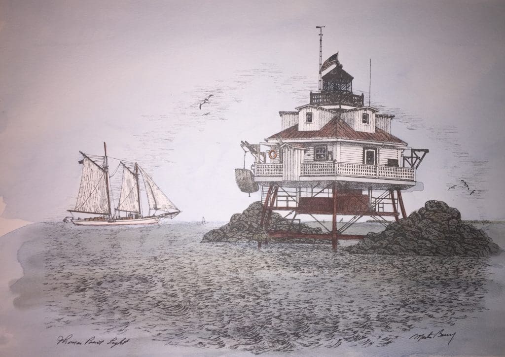 Watercolor Pen and Ink Prints by Maryland Artist Martin Barry